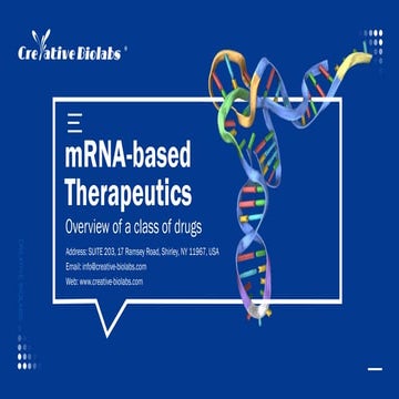mRNA-based Therapeutics - Creative Biolabs | PPTX