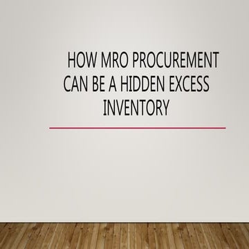 Mro procurement | PPTX