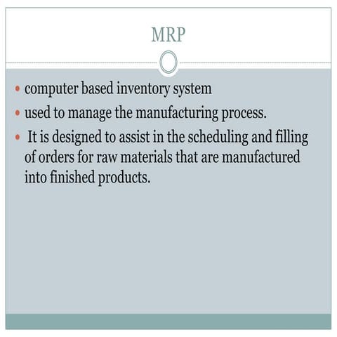 Mrp | PPT