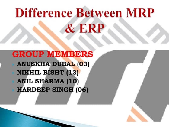 material requirement planning | PPT