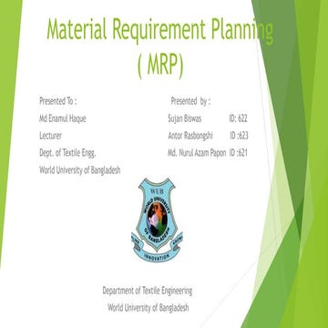 Mrp | PPTX