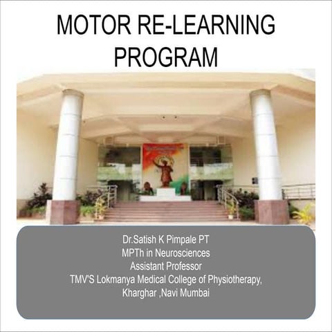 Motor relearning program | PDF