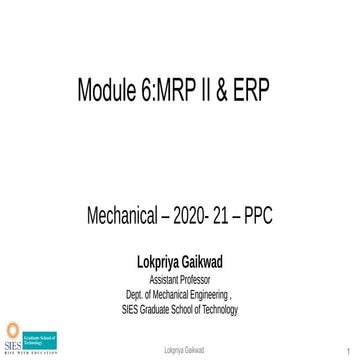 MRP-II | PPTX