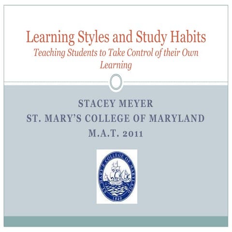 Study habits and Learning Skills among Grade 11 Students | PPTX