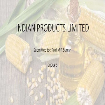 Indian Products Limited | PPTX