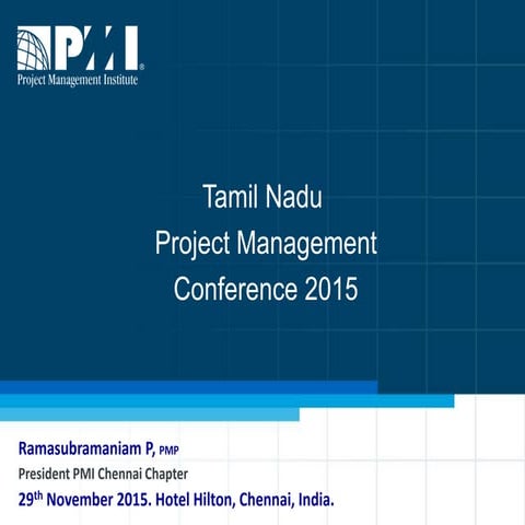 Ramasubramaniam Welcome Address | PPTX