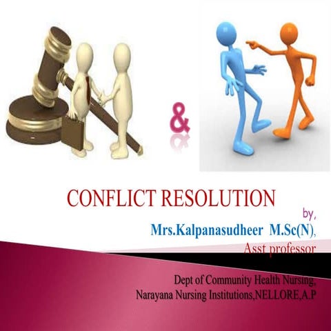 conflict resolution | PPT