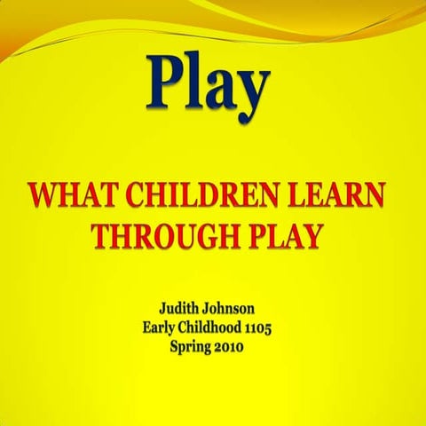 Importance of play | PPTX