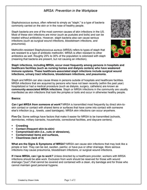 Mrsa ppt | PPT