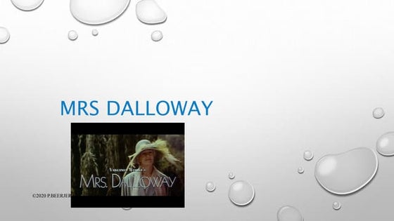 Mrs Dalloway | PPT | Bereavement | Family and Relationships
