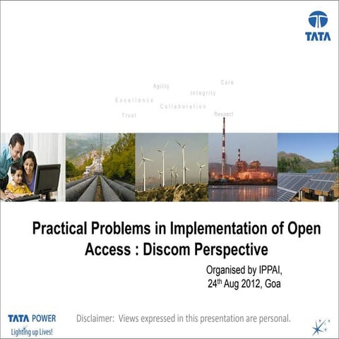 Practical Problems in Implementation of Open Access : Discom ...