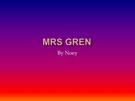 Mrs gren and kingdoms | PPT