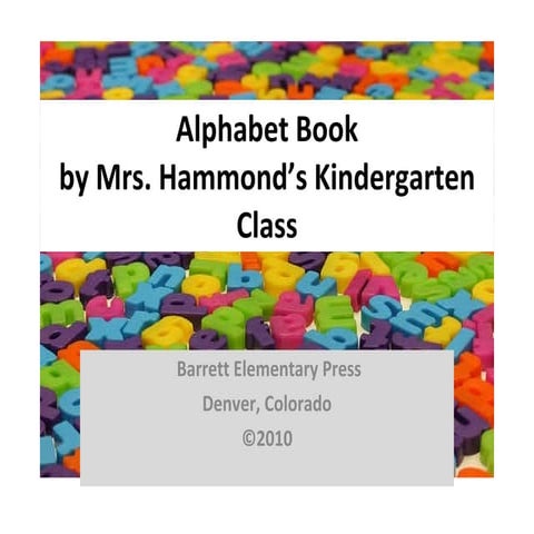 Kindergarten Alphabet Book | PPT | Books and Literature