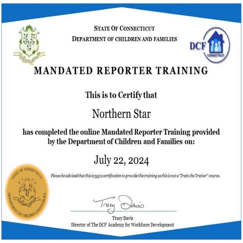 MRT Certificate - Northern Star we are lifetime learners | PDF
