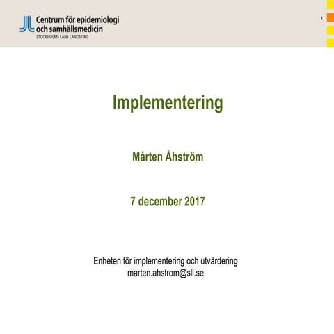 Implementering | PPTX