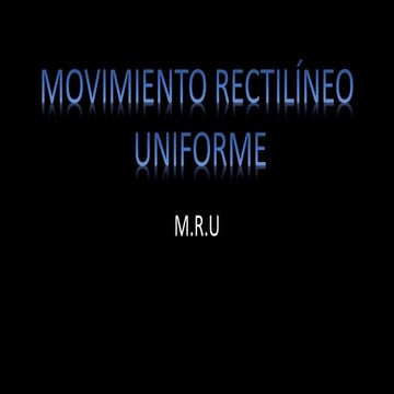 Mru | PPTX | Physics | Science