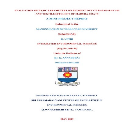 Baseline study for EIA | PDF
