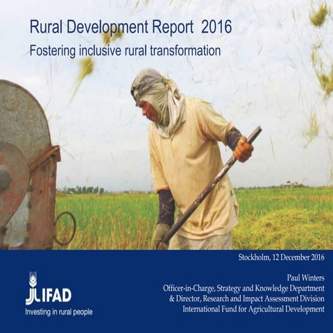 Rural Development Report 2016 - Fostering inclusive rural ...