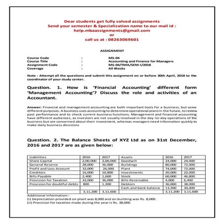 Mba 101 - accounting for managers | DOCX