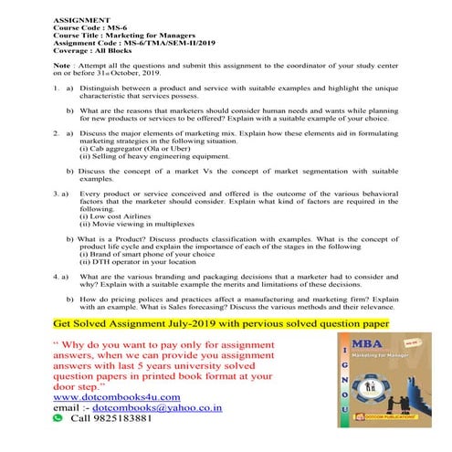 Ms 03 ignou assignment 2018 | DOCX
