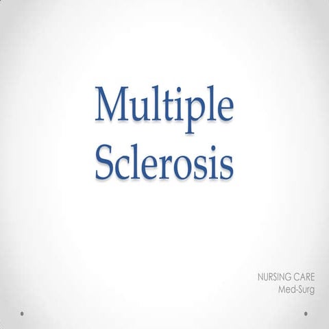 Multiple Sclerosis | PPT