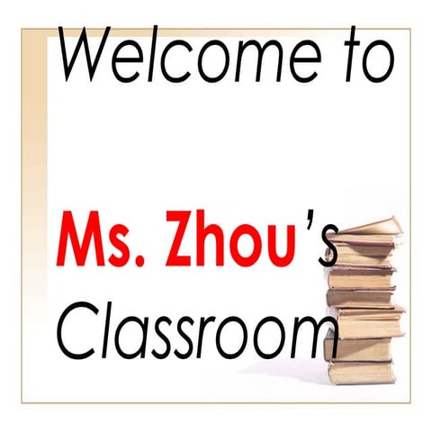 Ms. zhou's classroom guidelines | PPT