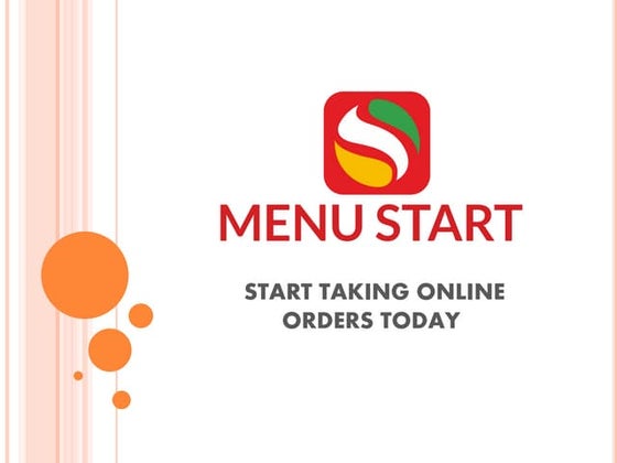 Menu Order App - Online Ordering System For Restaurants presentations