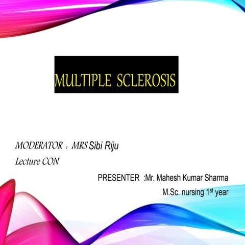 Multiple sclerosis | PPTX