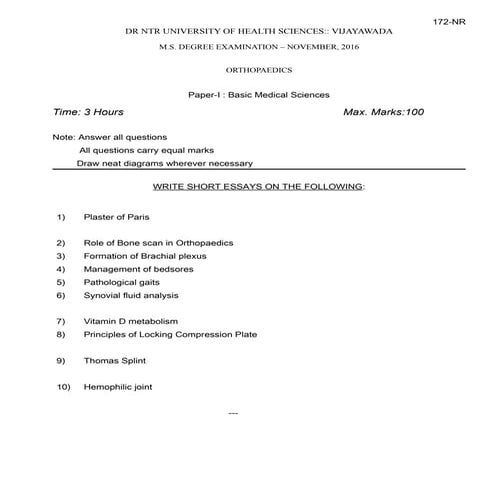 Ms.ortho previous question papers | RTF