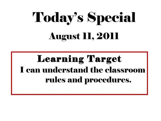 Classroom expectations | PPT