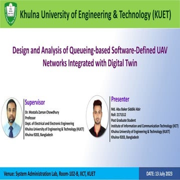 Design and Analysis of Queueing-based Software-Defined UAV Networks ...