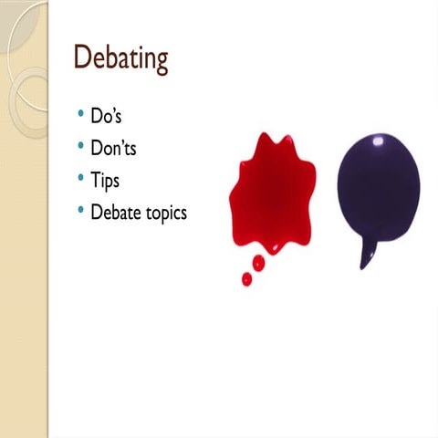 ESL Debate Lesson | PPTX