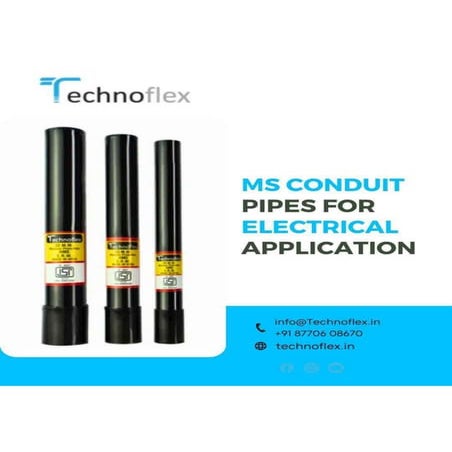 MS Conduit Pipe 💡⚡ Safe Wiring, Strong Protection | Technoflex | PDF
