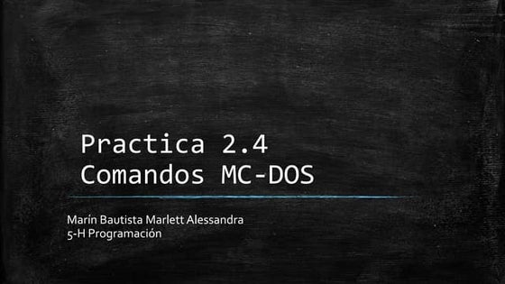 Sistema operativo ms dos | PPT