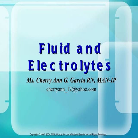 Ms.fluid&electrolytes | PPT