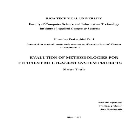 MS thesis - sample | PDF