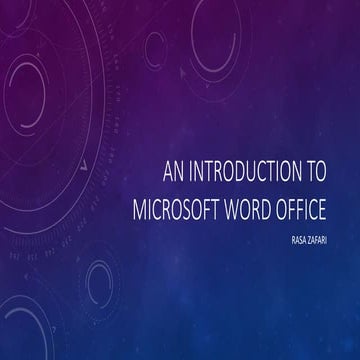 MS-Word.pptx | Desktop Publishing | Computer Software and Applications