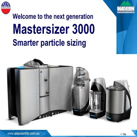 MS3000-Presentation Malvern Particle size analyser | PDF