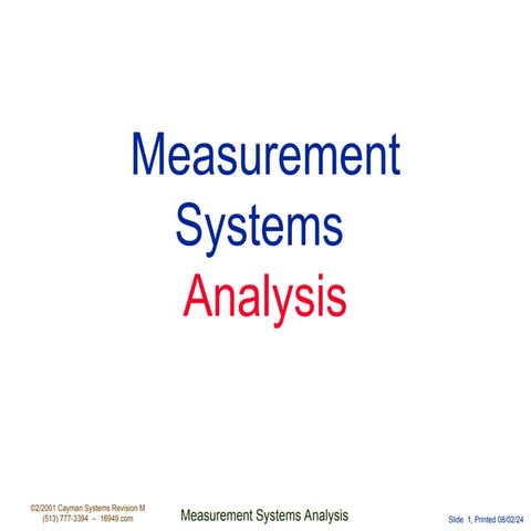 MSA Guide for guidance at manufacturing_ | PPT