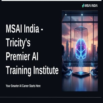 MSAI India - Premier AI Training Institute Overview | PDF