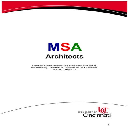 MSA Architects Mktg plan_written_report | PDF