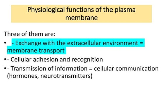TRANSPORT ACROSS CELL MEMBRANE | PPTX