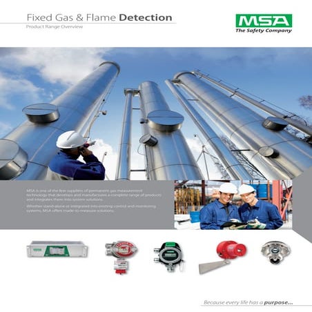 MSA Safety Fixed Gas Detectors & Flame Detectors - Brochure | PDF