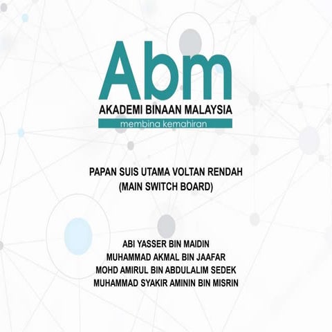 Jenis-jenis Papan Suis Utama ( Main Switch Board) | PPTX