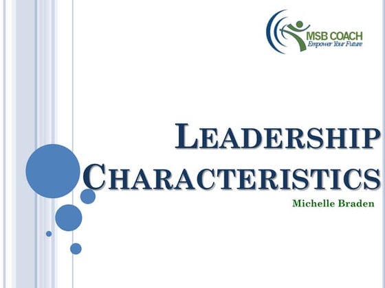 Qualities Of Good Leadership | PPT