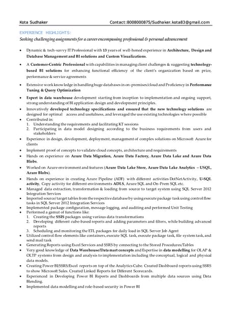 Resume-pradeep SQL DBA | PDF