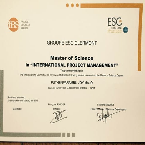 Msc certificate | PPT