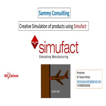 product simulation using Simufact | PPTX