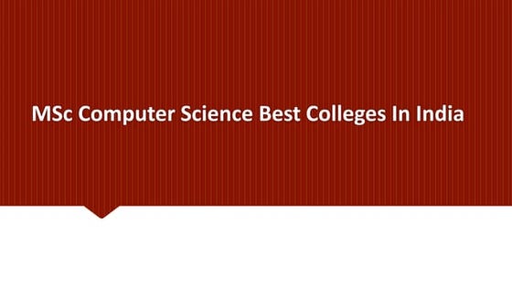 Computer Science Engineering Courses | PPT