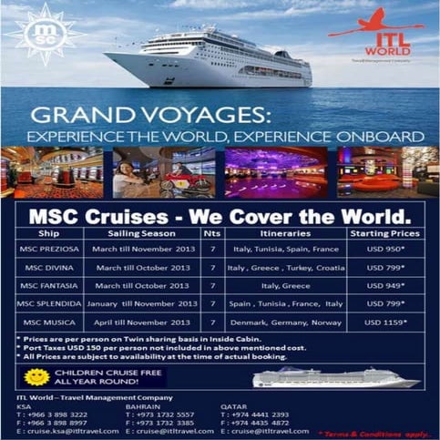 MSC cruise | PDF